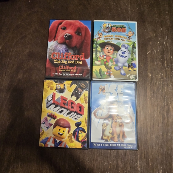 Media | Dvd Lot Ice Age Clifford Lego Ranger Rob Set Of 4 Childrens ...